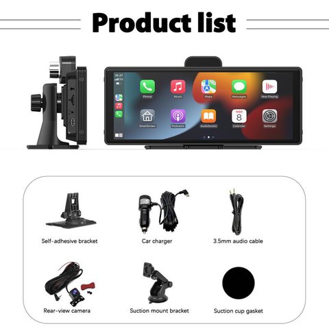 Universal Wireless CarPlay Screen 10.26" - Car Solutions